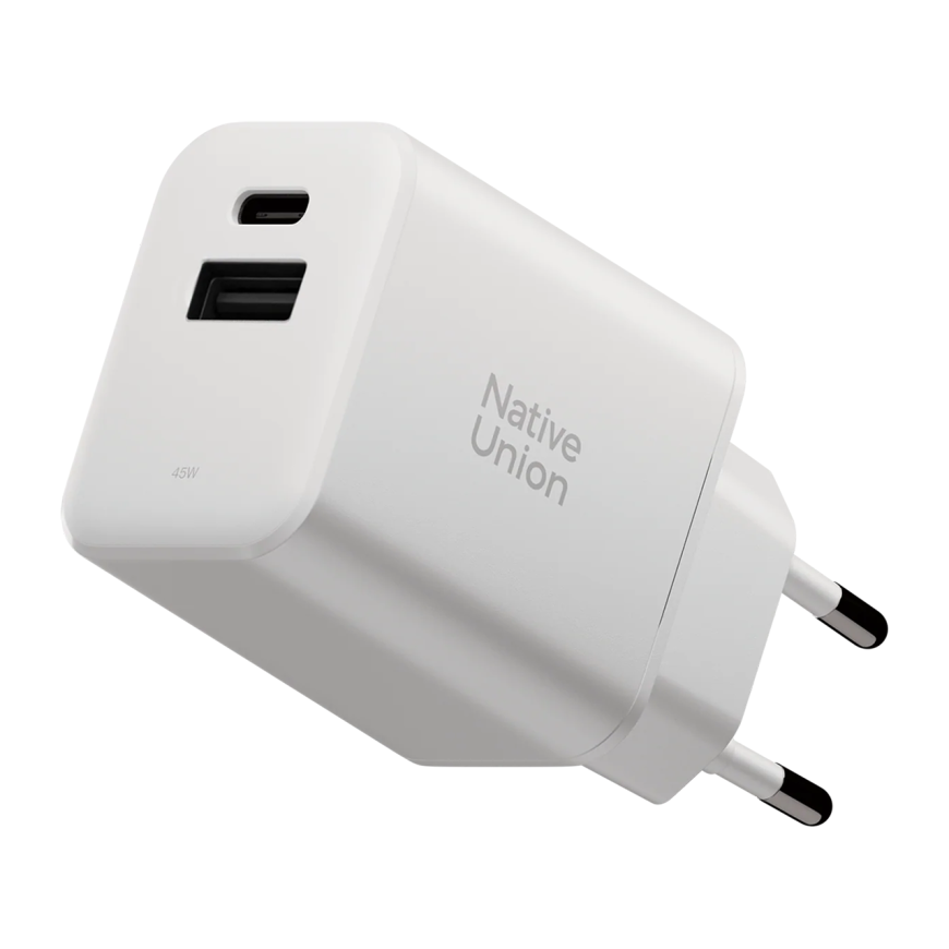 Сетевое зарядное устройство Native Union мощностью 45 Вт (USB-C, USB-A ...
