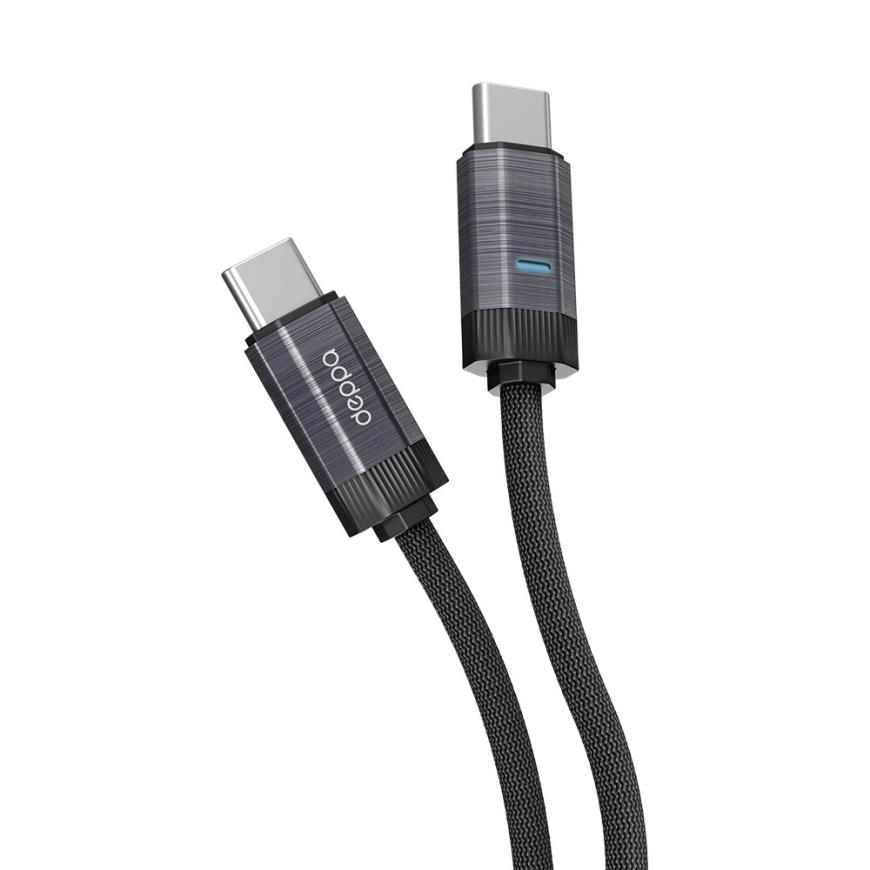 Кабель с нейлоновой оплёткой и ремешком Deppa Thor USB-C (1,2 м) купить ...