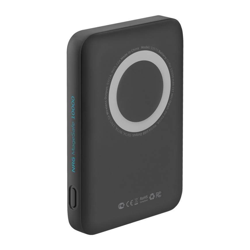 Внешний аккумулятор с поддержкой MagSafe Deppa NRG MageSafe (10000 мА·ч, USB-C 20 Вт, Qi 15 Вт ...