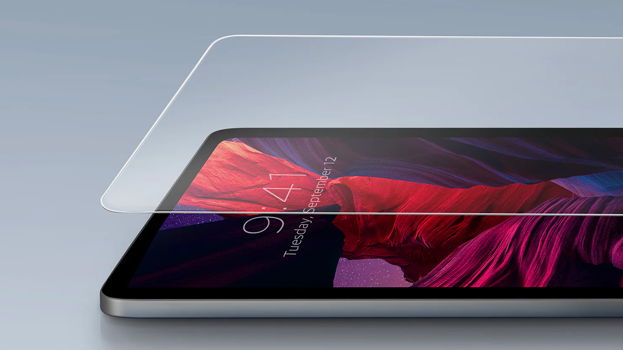 Глянцевое защитное стекло Uniq Optix EXOFit Clear для iPad Pro 13" (M4 ...
